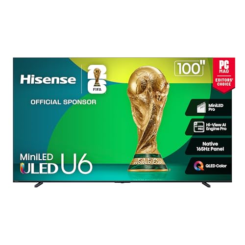 Hisense 100" Class U6 Series Best Value Mini-LED 4K UHD Smart HDR ...